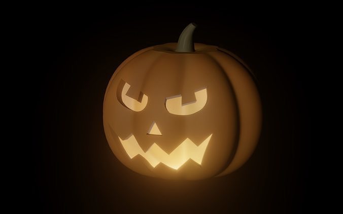 3D model Carved Pumpkin VR / AR / low-poly | CGTrader