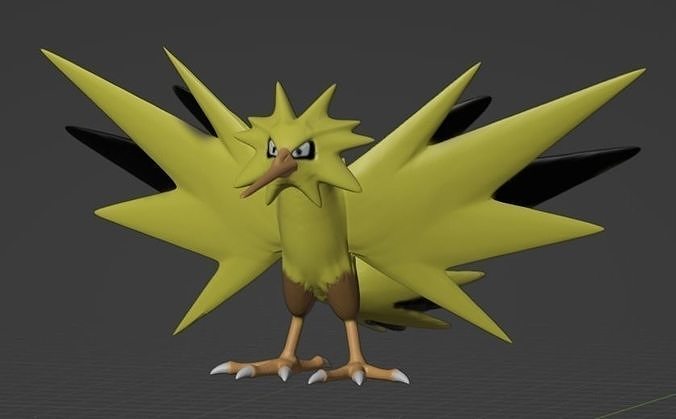 Zapdos 3D model 3D printable | CGTrader