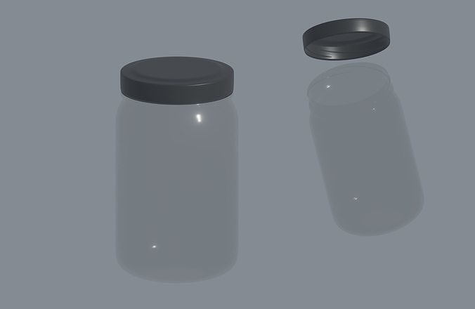 3D model Jar model plastic bottle VR / AR / low-poly | CGTrader