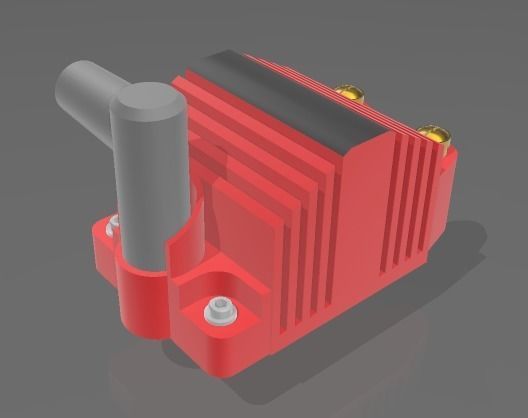 MSD style ignition coil for scale autos 3D model 3D printable | CGTrader