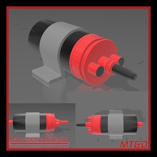 Fuel Pump for scale model cars 3D model 3D printable | CGTrader