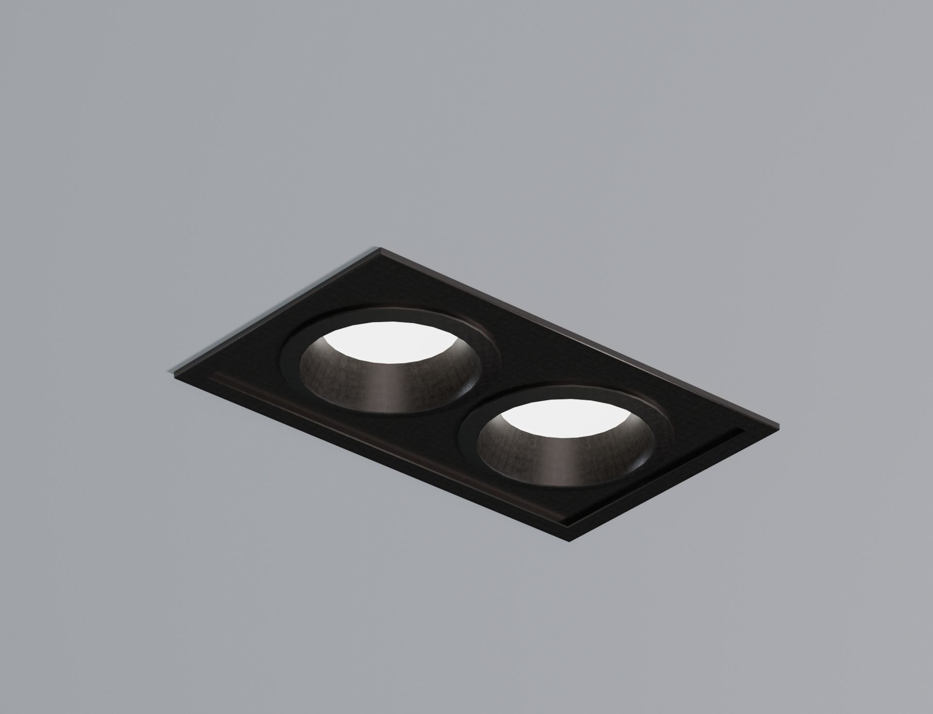 3D model Low Poly Box Down Light VR / AR / low-poly | CGTrader