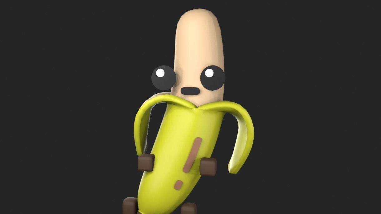 3D model Banana Boomerang fu VR / AR / low-poly | CGTrader