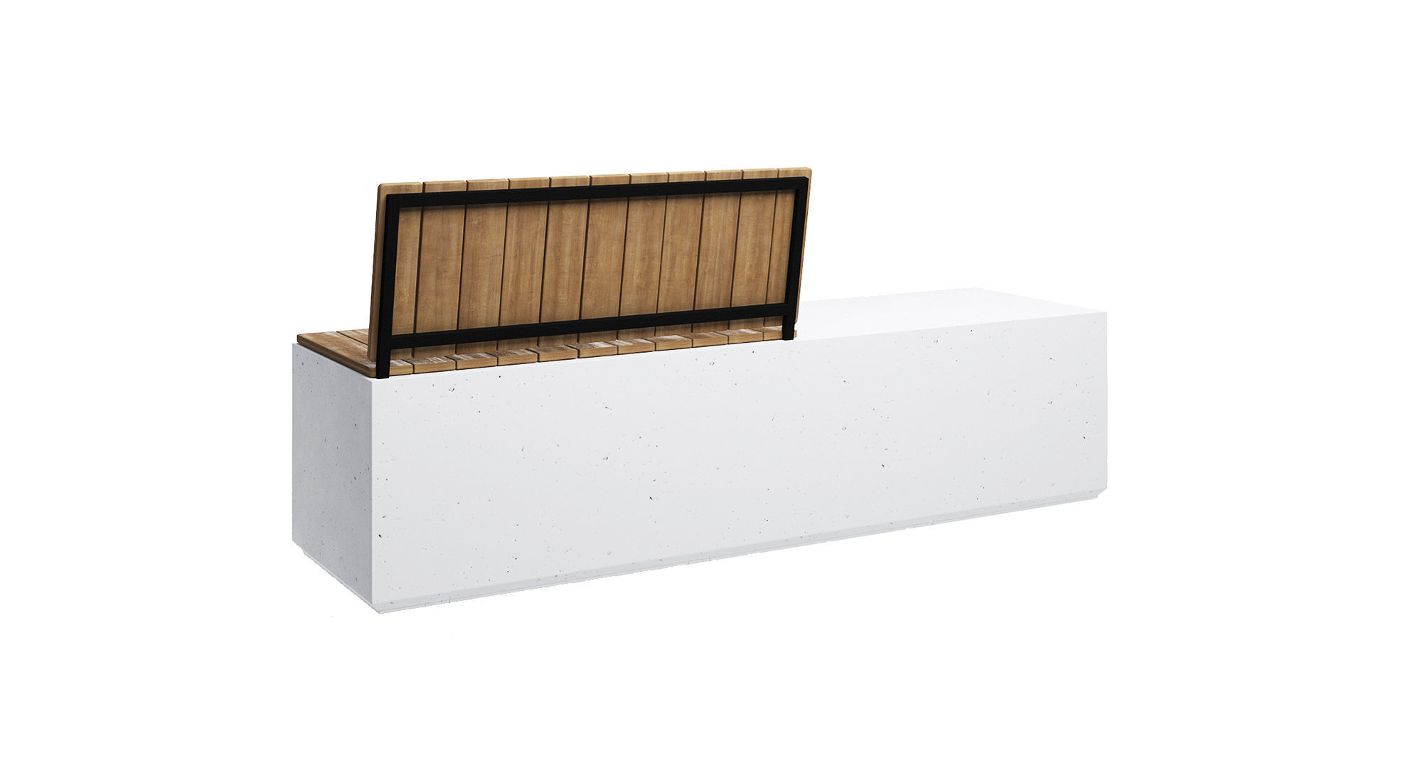 Concrete bench - BOX WBH 3D model | CGTrader