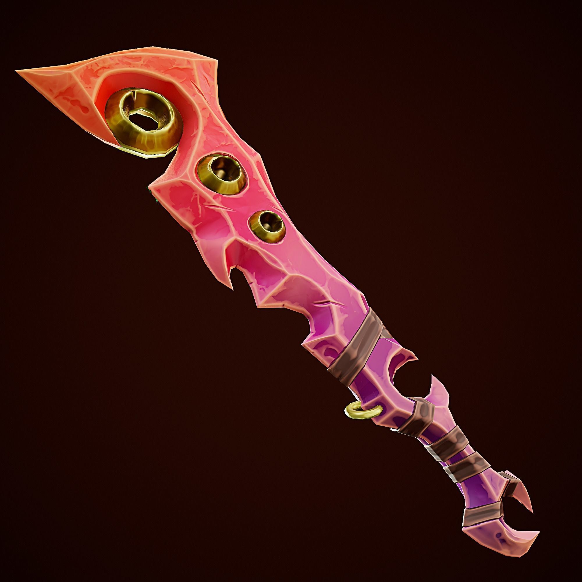 3D model Coral Stylize Sword VR / AR / low-poly | CGTrader