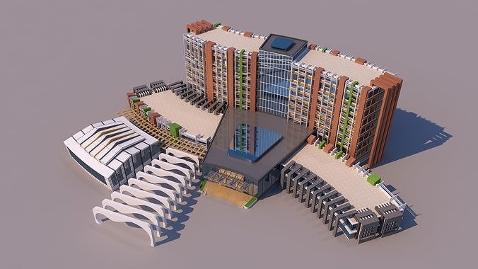 0139 - Financial Center Building 3D model | CGTrader