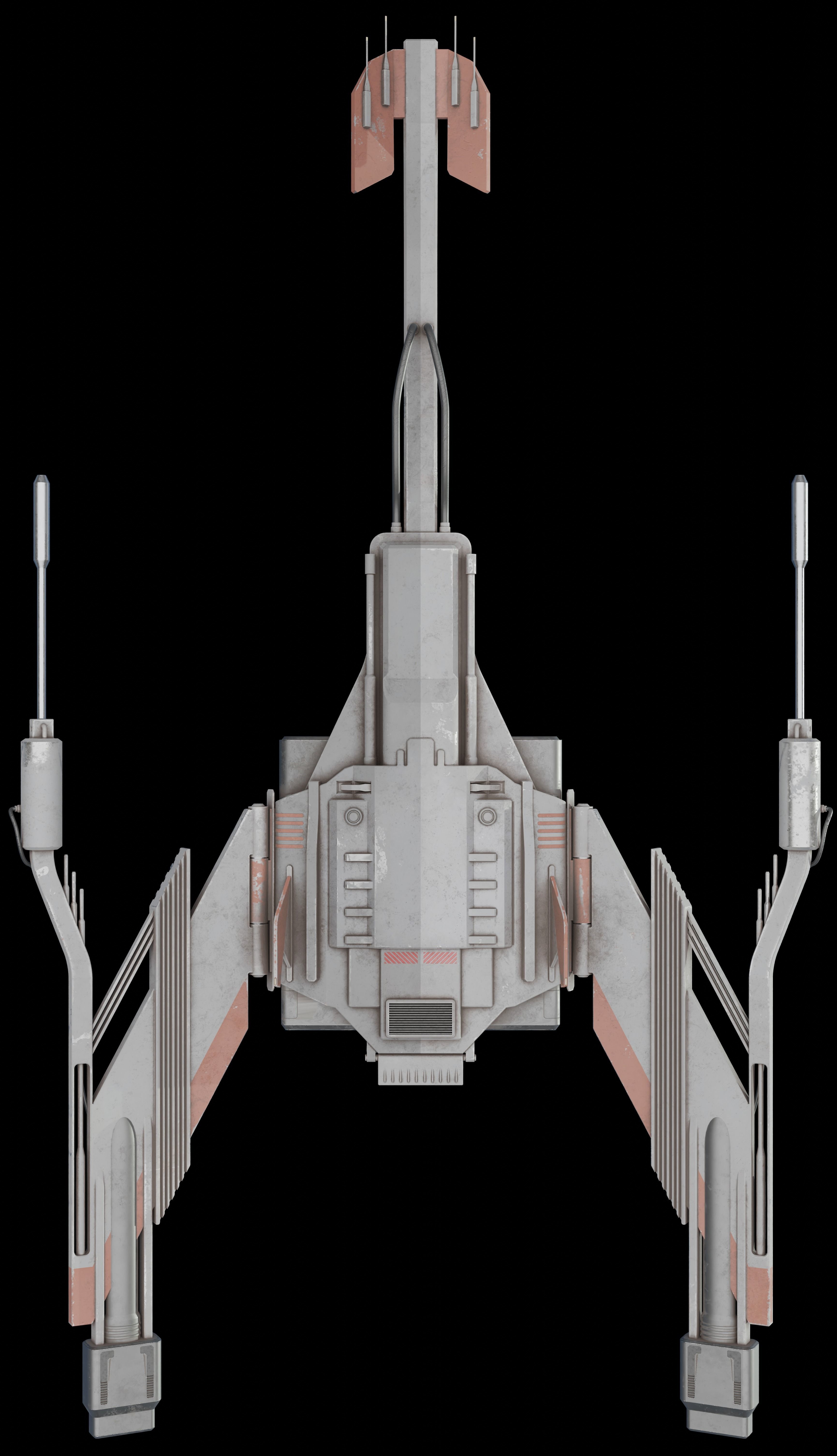 Jet Trident War Spaceship 3D model | CGTrader