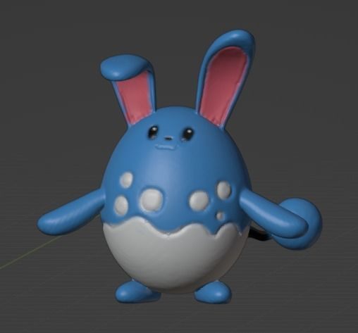 Azumarill 3D model 3D printable | CGTrader