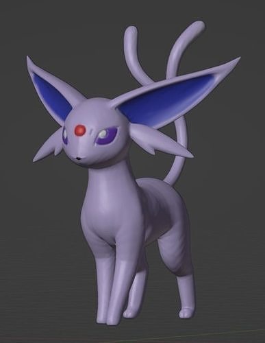 Espeon 3D model 3D printable | CGTrader