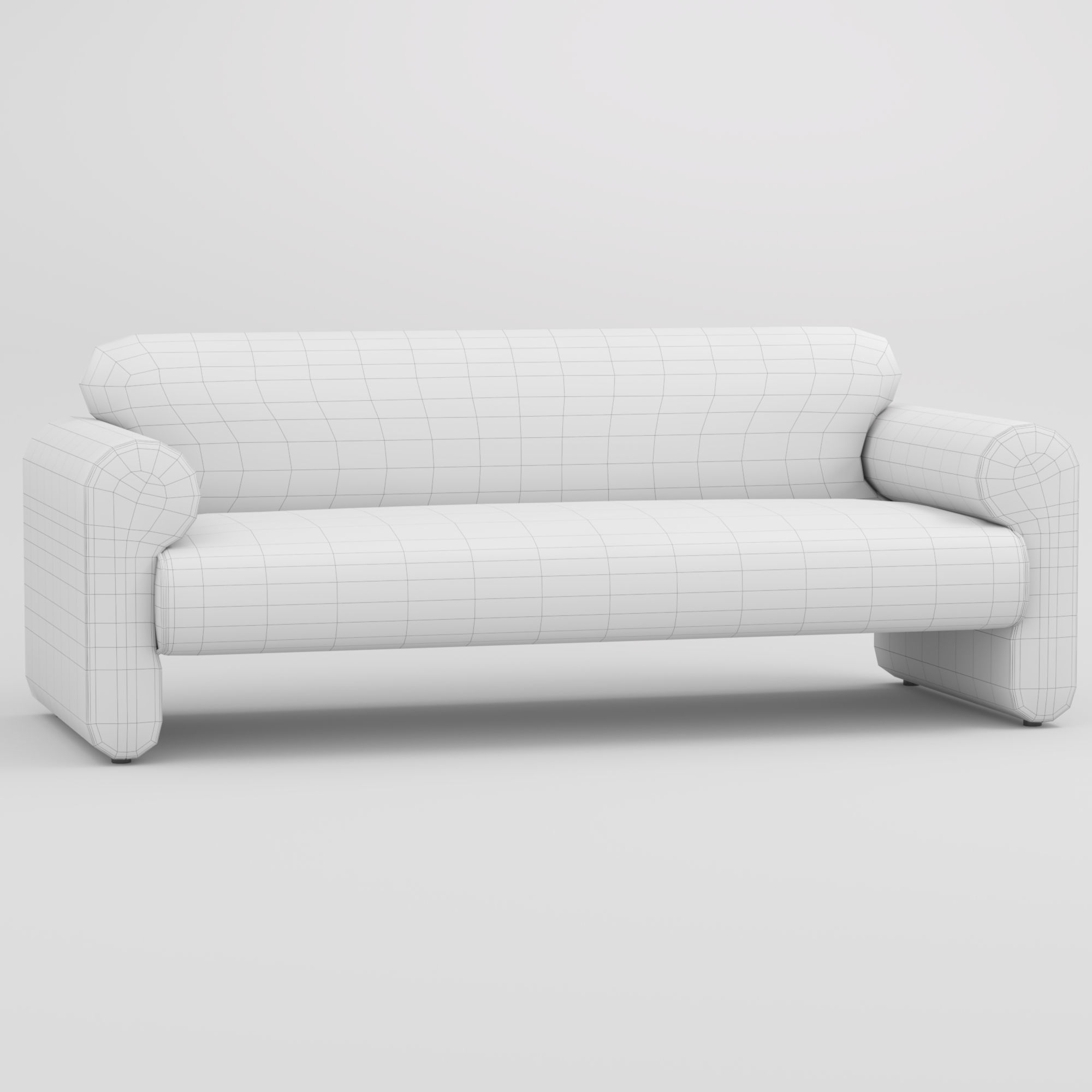 3D model Gala Reverse Roll Arm Sofa VR / AR / low-poly | CGTrader