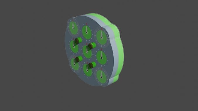 Design Your Own Rubiks Clock In Blender free 3D model | CGTrader