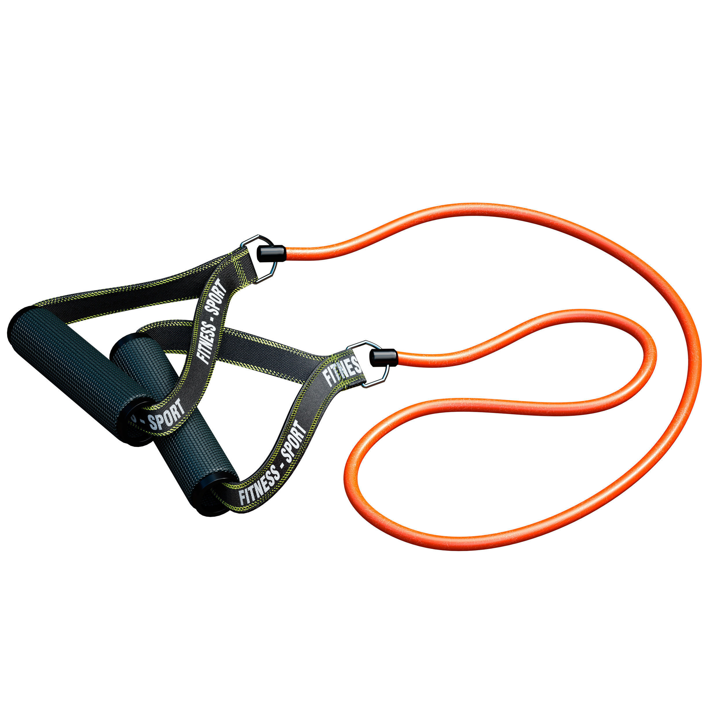 Expander orange and resistance rope 3D model | CGTrader