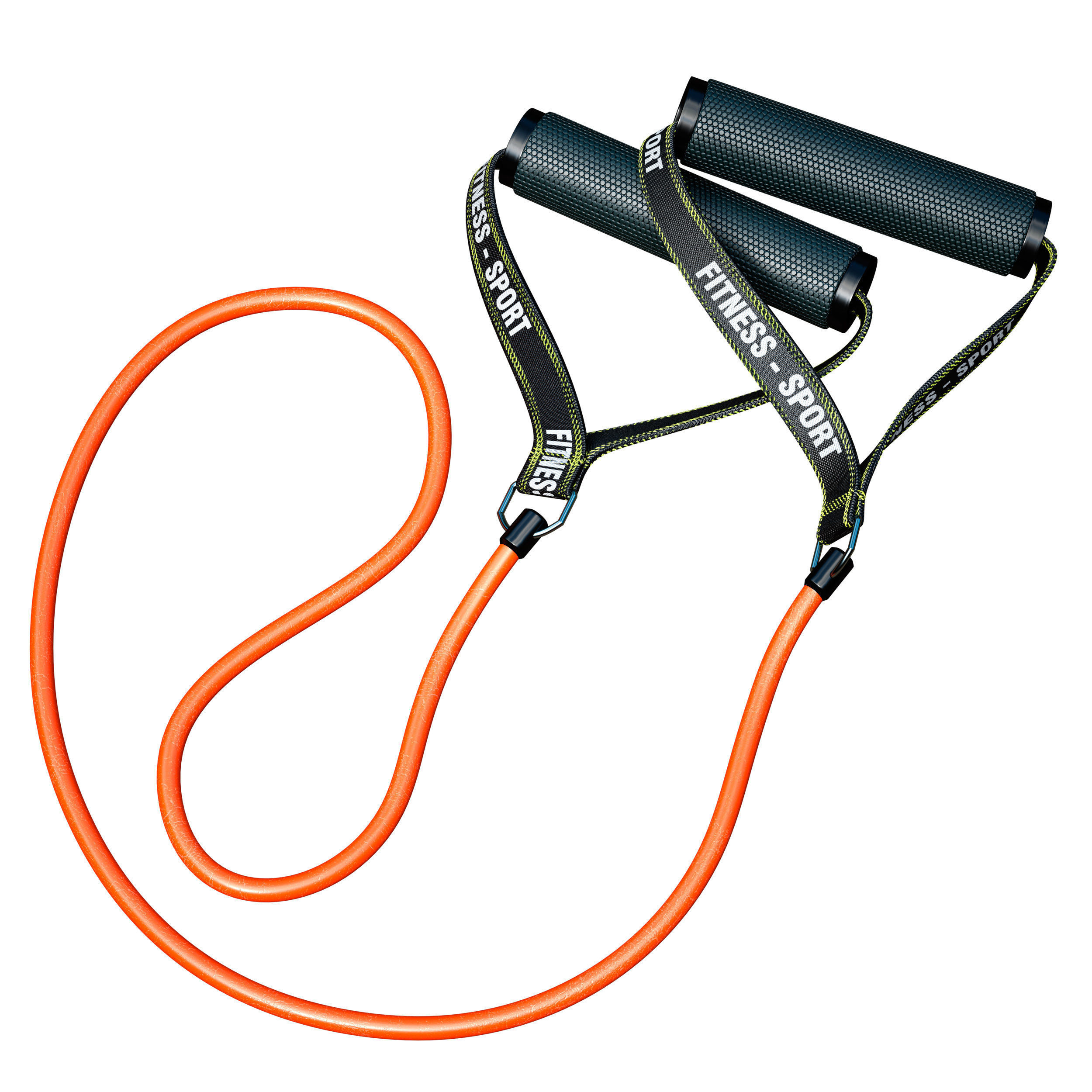Expander orange and resistance rope 3D model | CGTrader