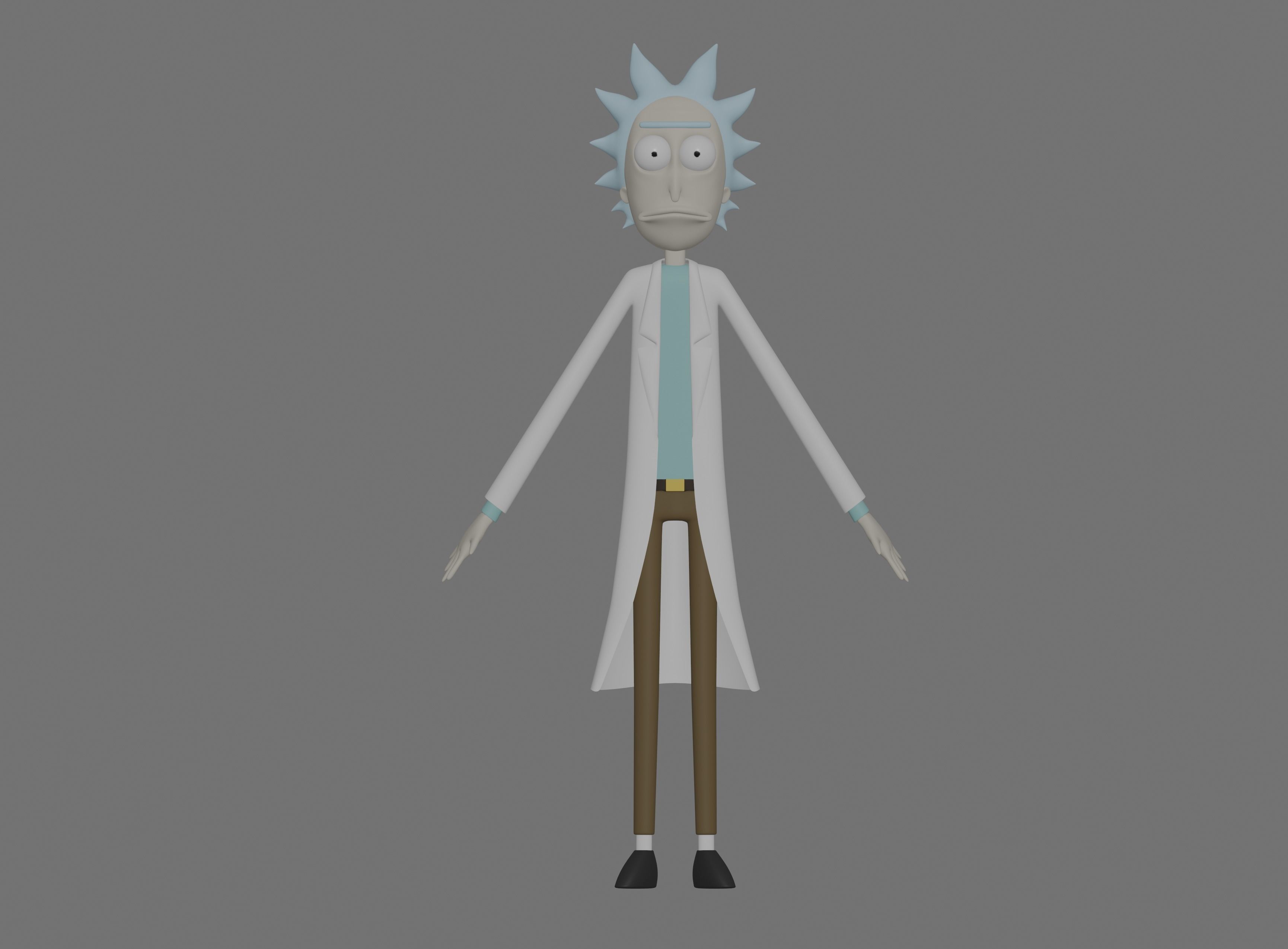Rick Sanchez 3D model rigged | CGTrader