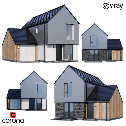 Modern house v38 3D model | CGTrader