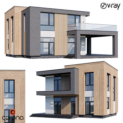 Modern house v45 3D model | CGTrader