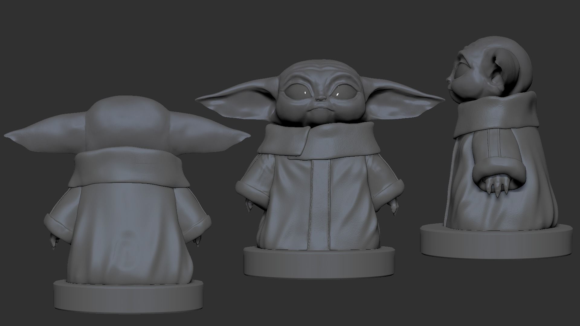 Grogu 3D print Mandalorian 3D model 3D printable | CGTrader