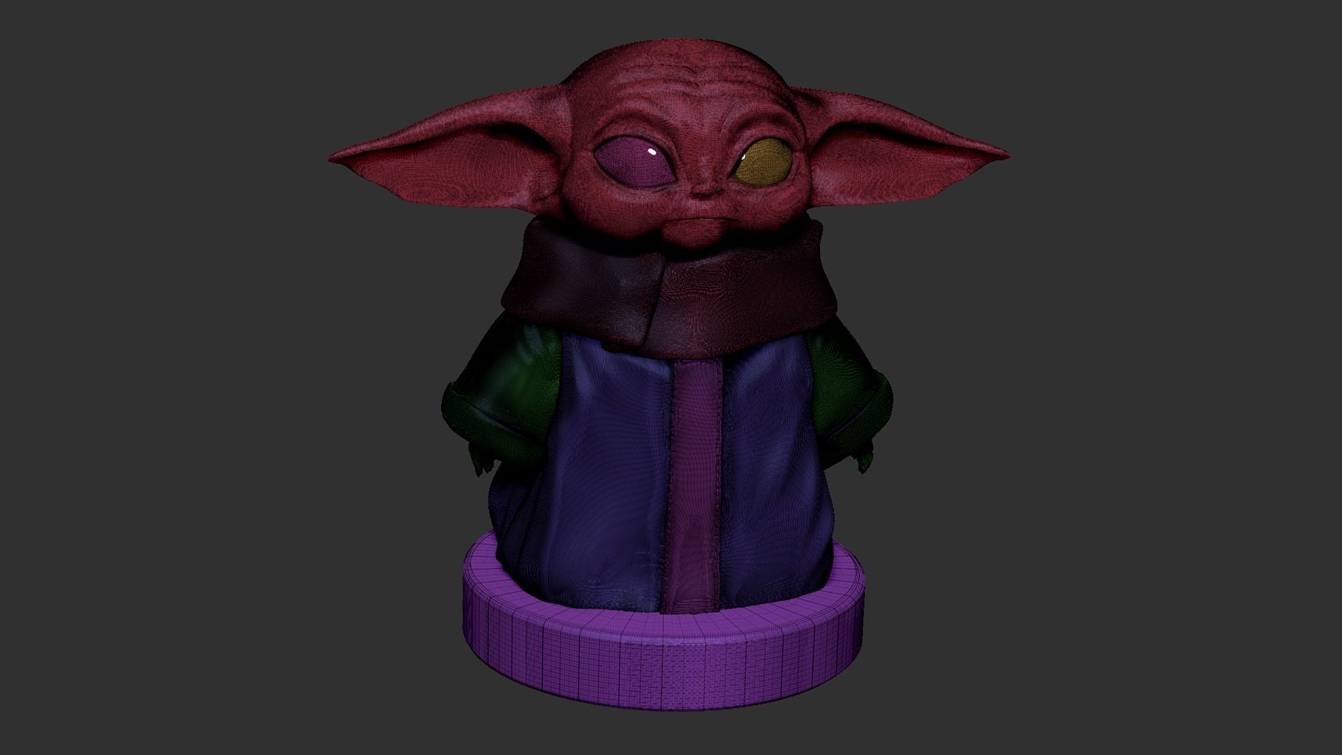 Grogu 3D print Mandalorian 3D model 3D printable | CGTrader