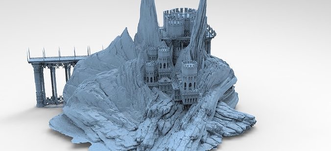 Persian Fort Ruin Mountains 3D model | CGTrader