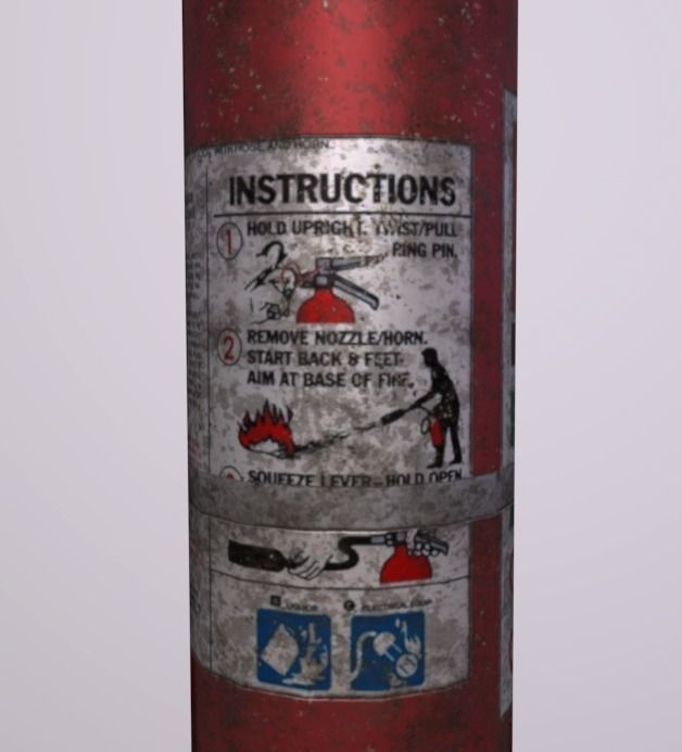3D model Fire Extinctor VR / AR / low-poly | CGTrader