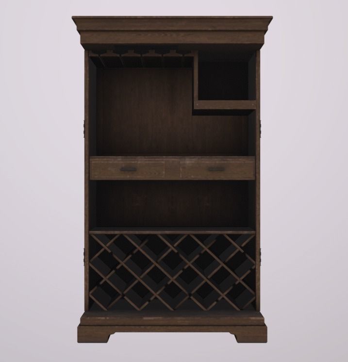 3D model Liquor Shelf VR / AR / low-poly | CGTrader