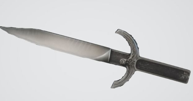 3D model A short sword 3d model VR / AR / low-poly | CGTrader