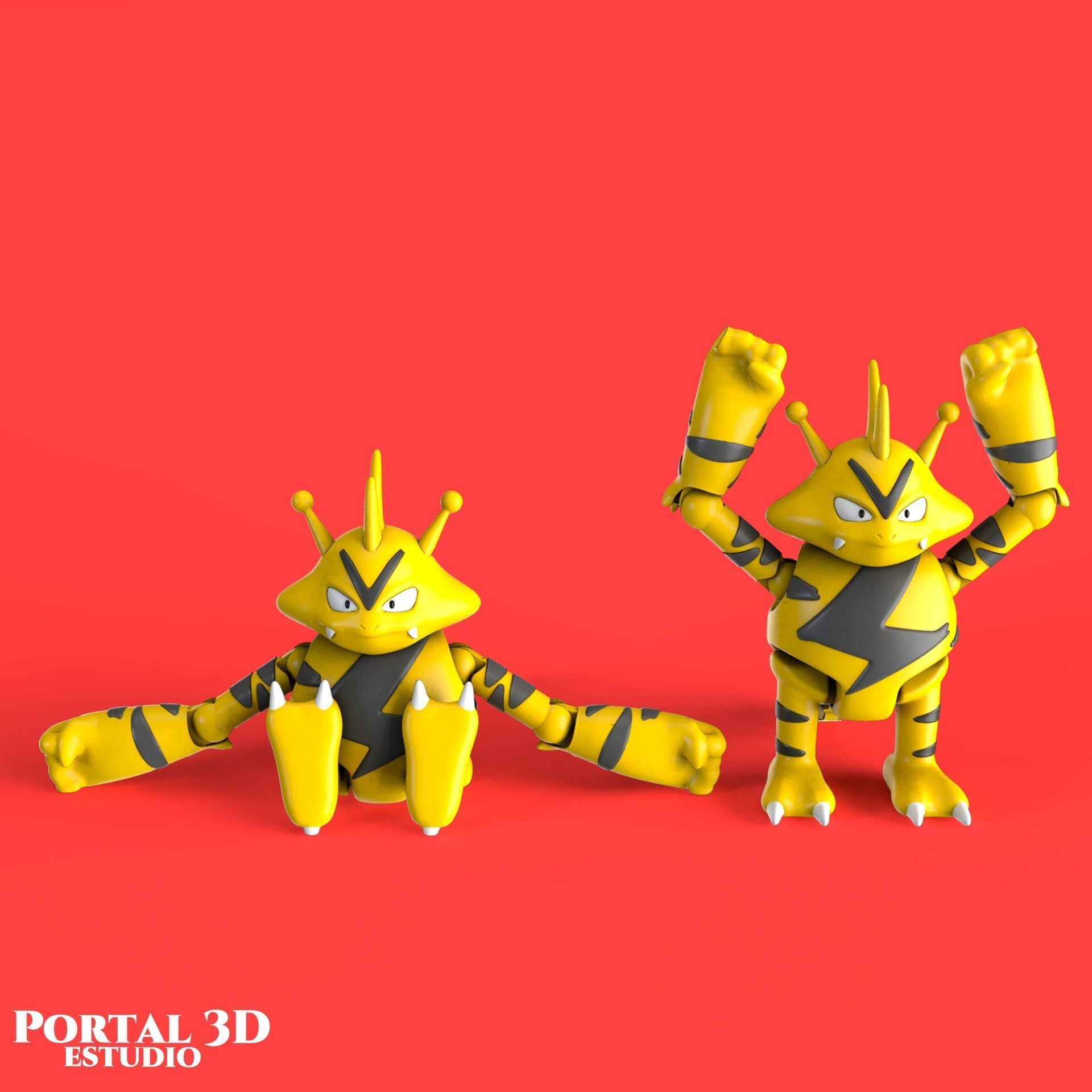 POKEMON ELECTABUZZ ARTICULATED 3D model 3D printable | CGTrader