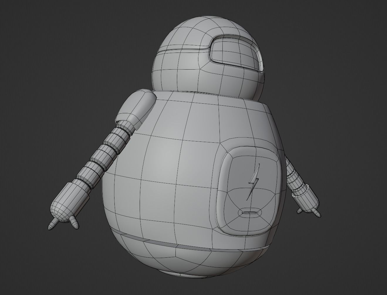 Floating Robot 3D model rigged | CGTrader