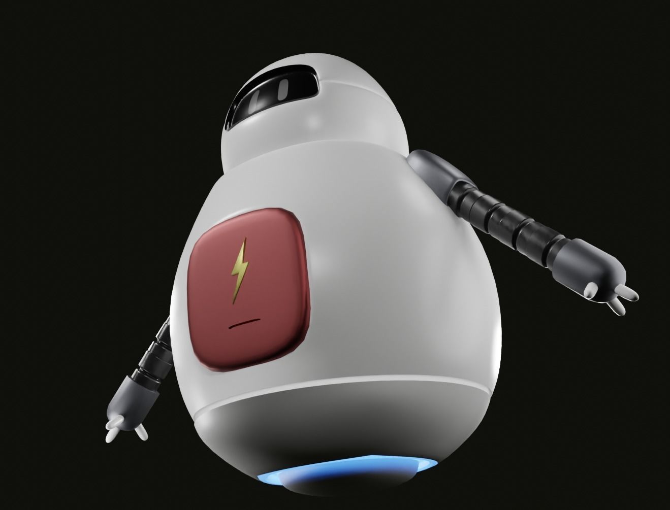 Floating Robot 3D model rigged | CGTrader