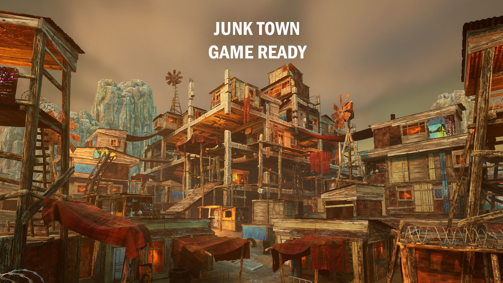 3D model Junk town VR / AR / low-poly | CGTrader