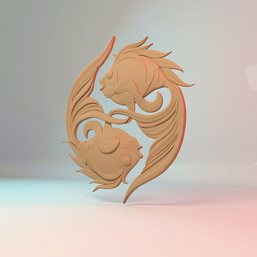 Goldfish 3D STL Model for Cnc users 3D print model 3D model 3D ...