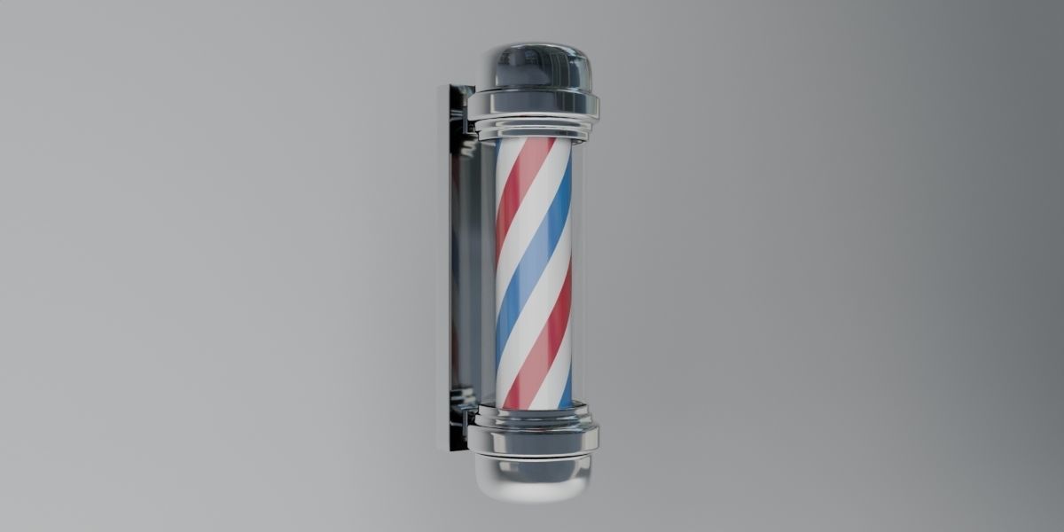 Barber Pole 3D model animated | CGTrader