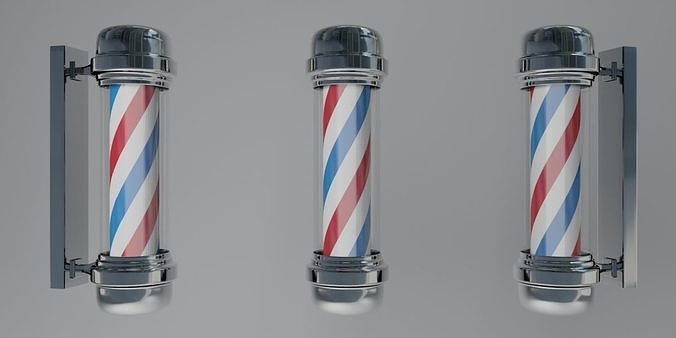Barber Pole 3D model animated | CGTrader