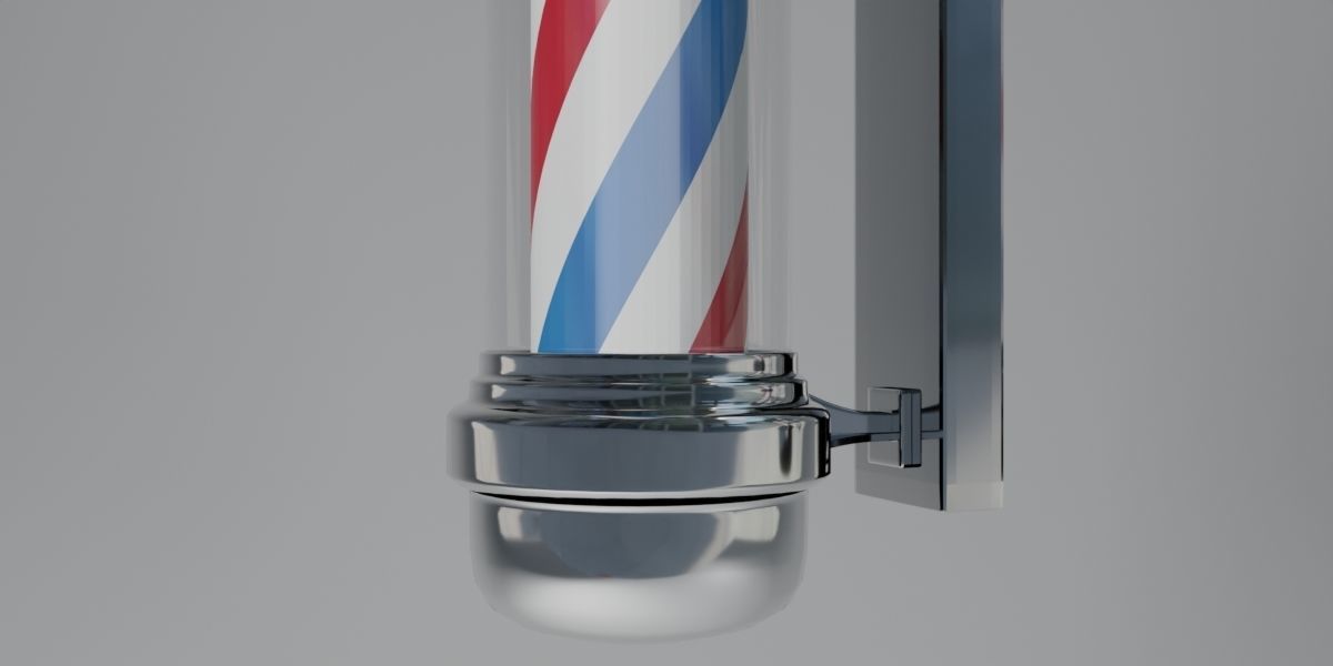 Barber Pole 3D model animated | CGTrader