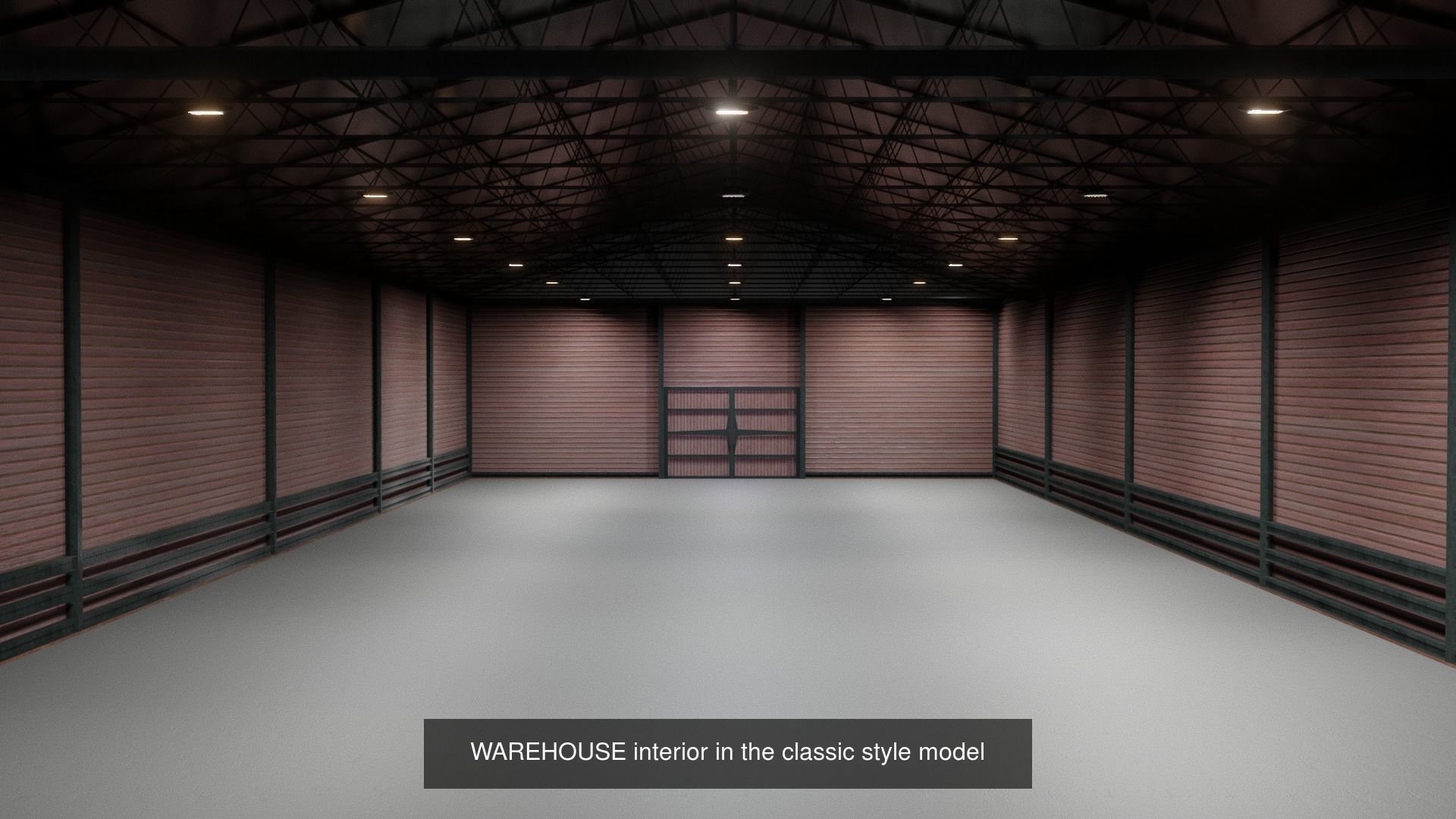 WAREHOUSE interior in the classic style model 3D 3D Model Collection ...