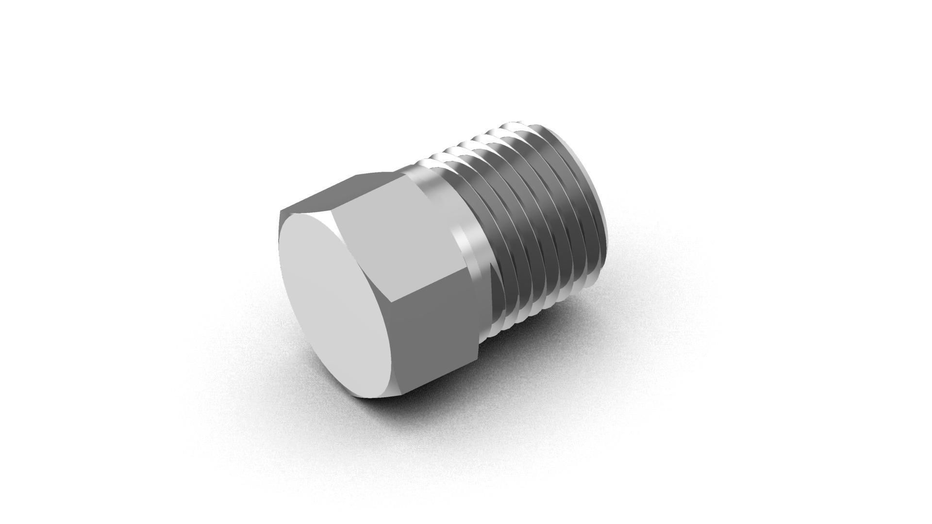 NPT Pipe Plug Collection 3D model 3D printable | CGTrader