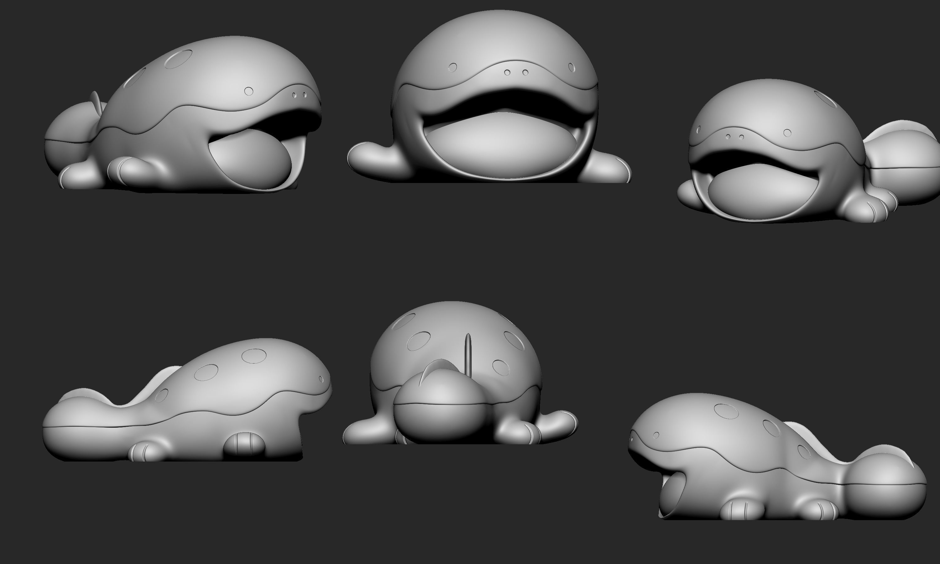 Pokemon - Clodsire with 2 poses 3D model 3D printable | CGTrader