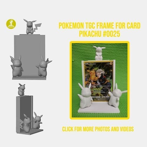 Pikachu TCG frame for card 3D model 3D printable | CGTrader
