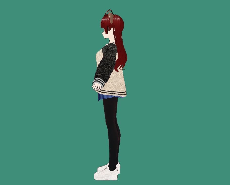 3D model Vroid Studio Cute Anime Girl 3D Character VR / AR / low-poly ...