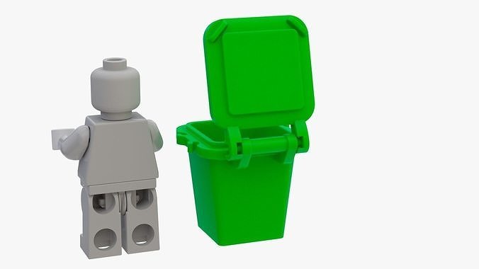 3D model Lego Recycle Bin VR / AR / low-poly | CGTrader