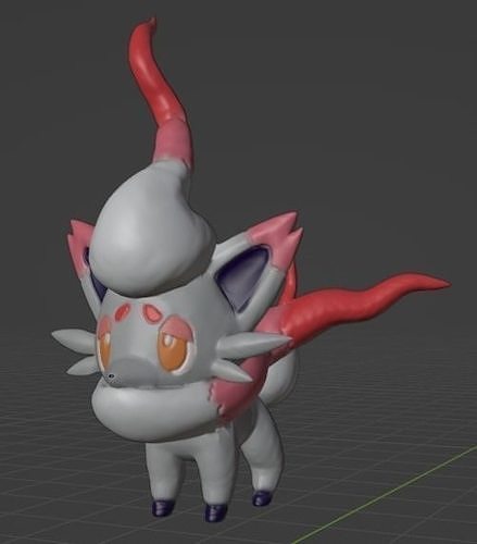 Zorua Hisuian Form 3D model 3D printable | CGTrader
