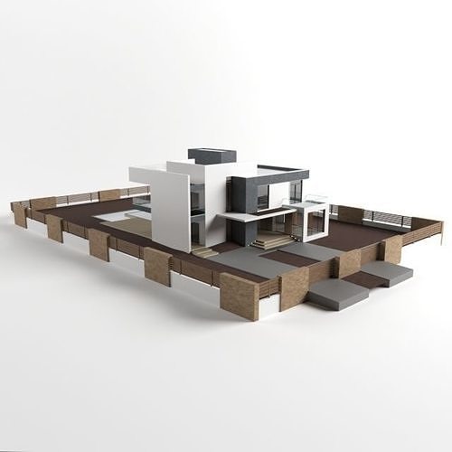 3D model House - 2 story house compact living VR / AR / low-poly | CGTrader