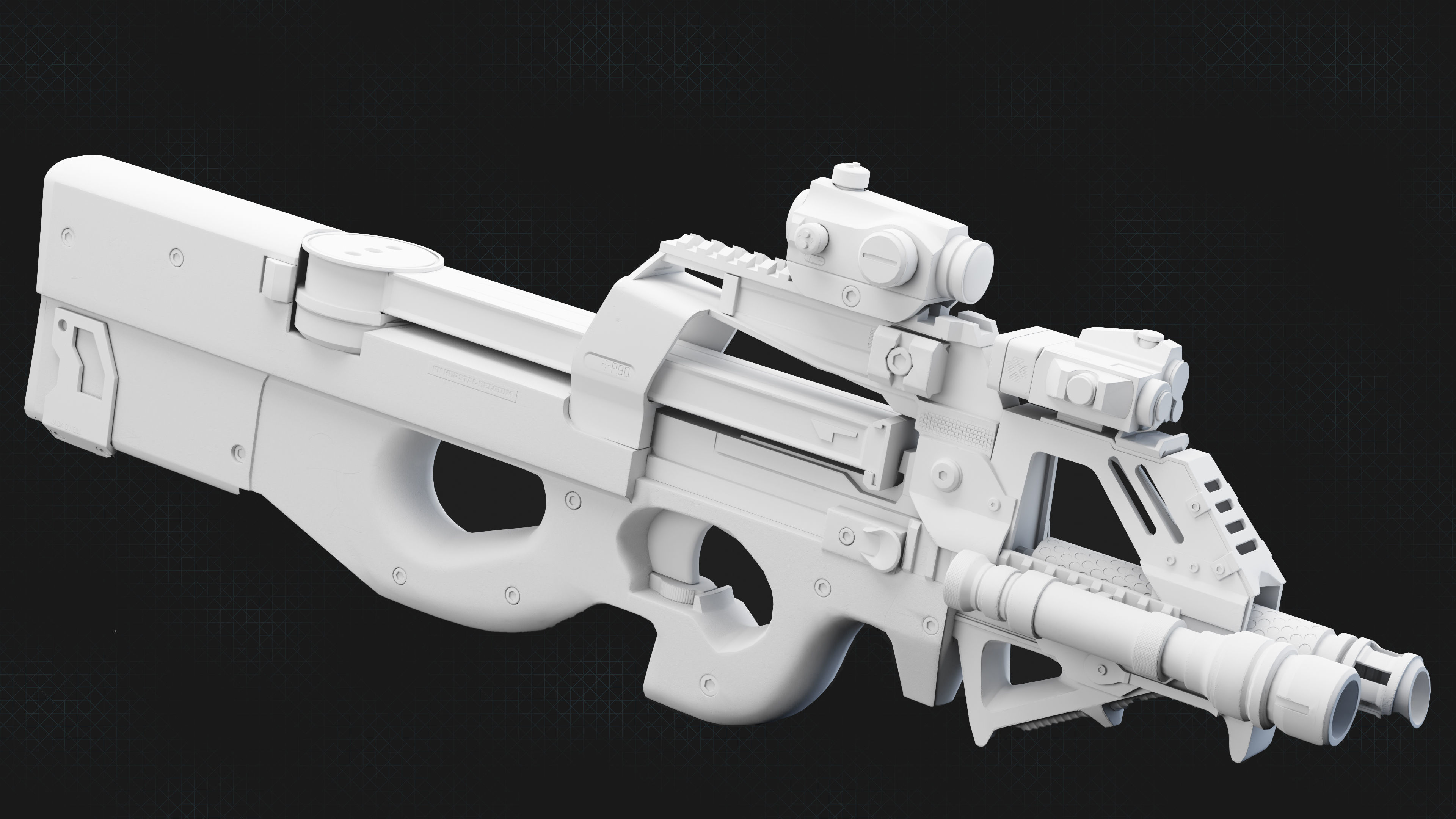 FN P90 Rifle 3D model | CGTrader