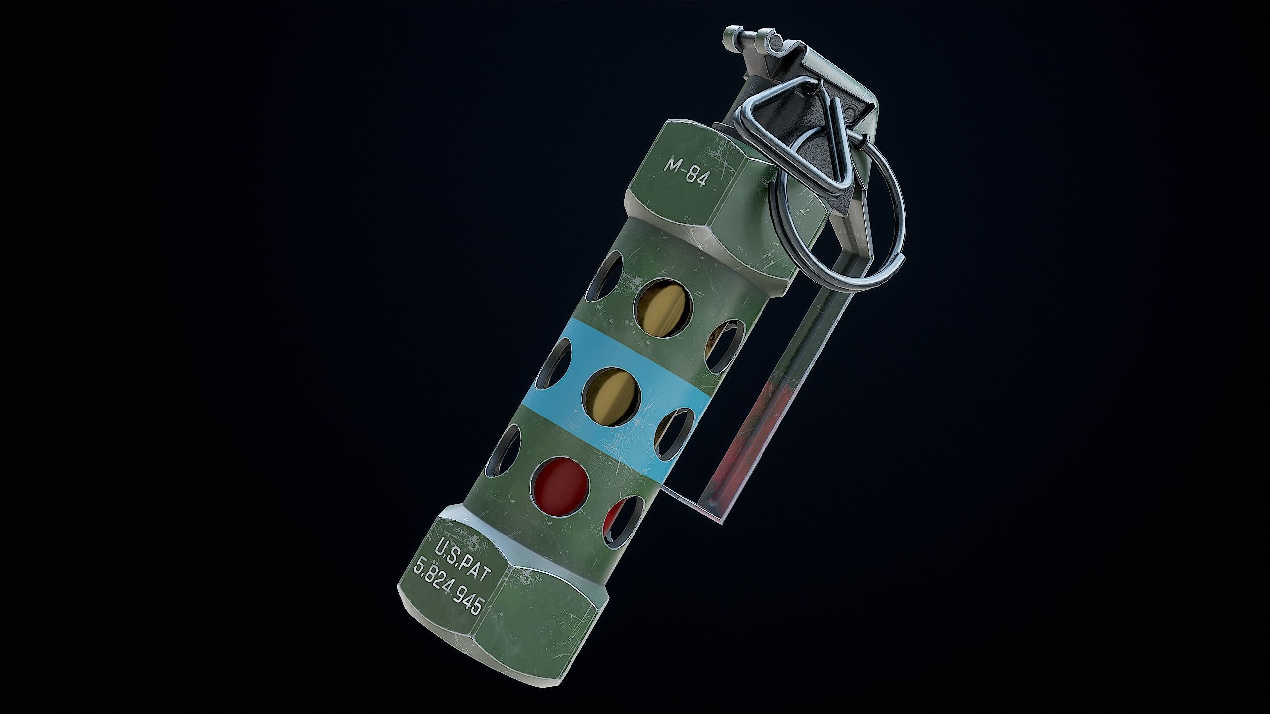 3D model Gameready Flashbang Grenade PBR VR / AR / low-poly | CGTrader