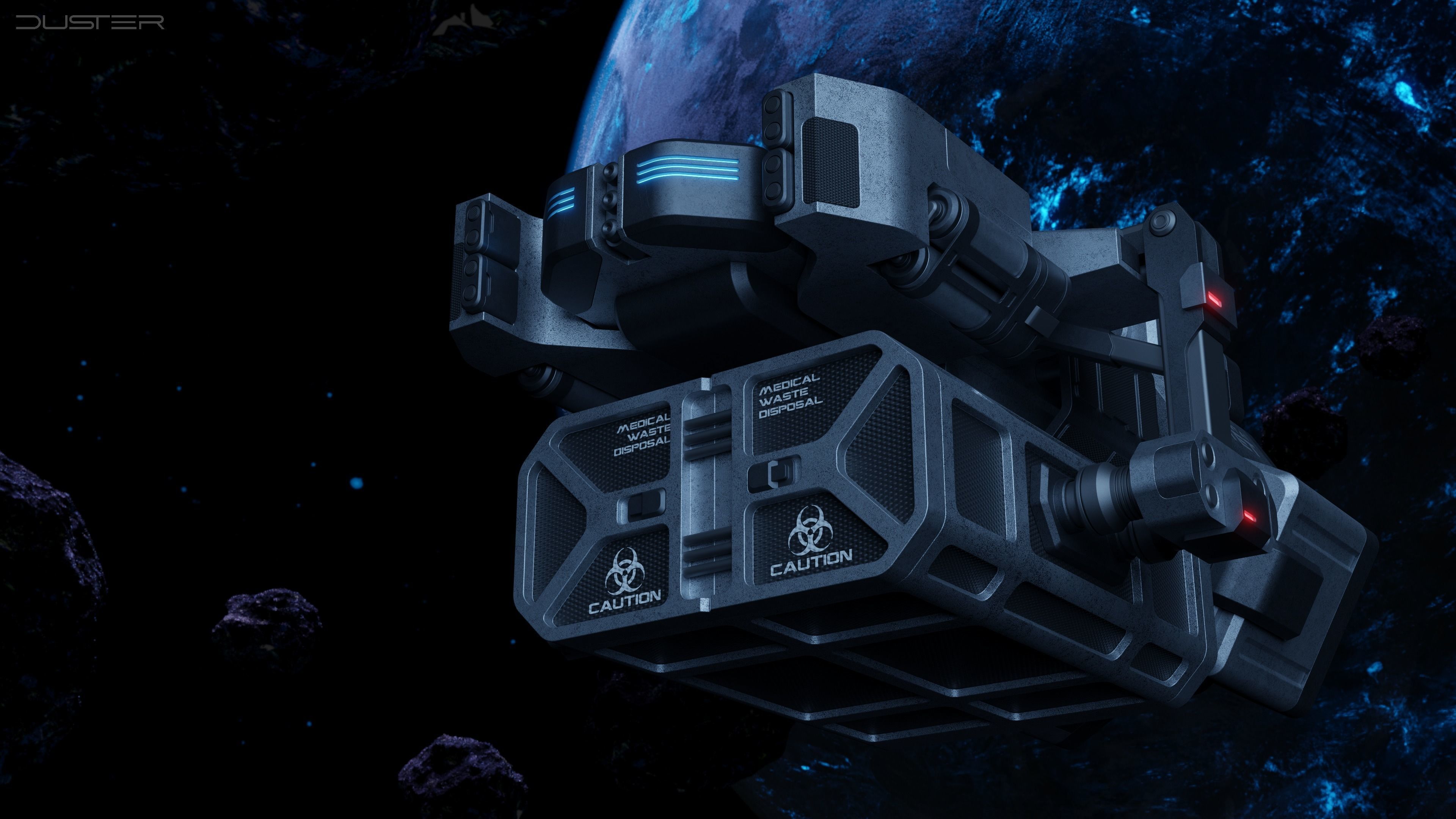 Sci-Fi Cargo Hauler Spaceship 3D model | CGTrader