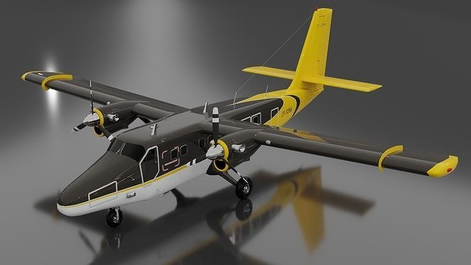 3D model DHC-6 Twin Otter VR / AR / low-poly | CGTrader