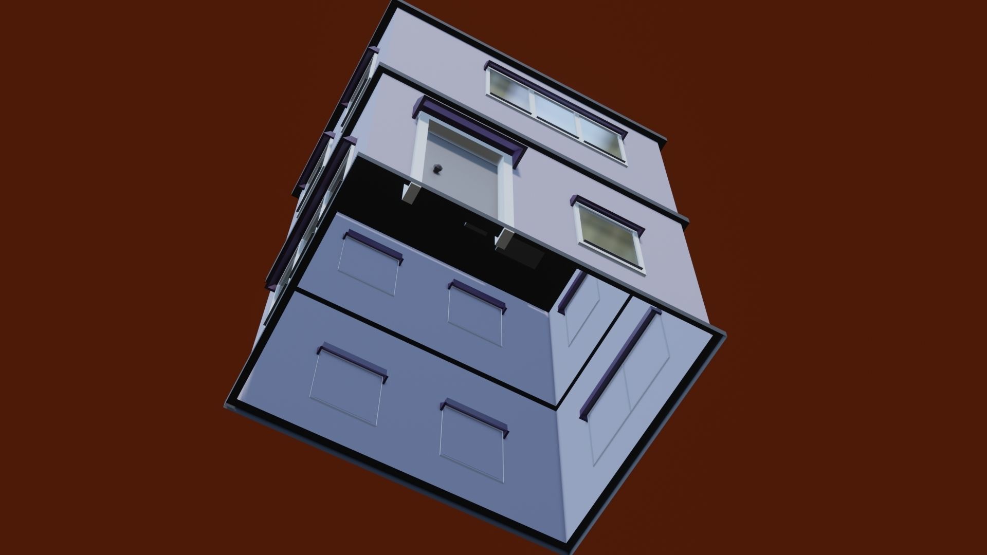 3D model Low Poly Building VR / AR / low-poly | CGTrader