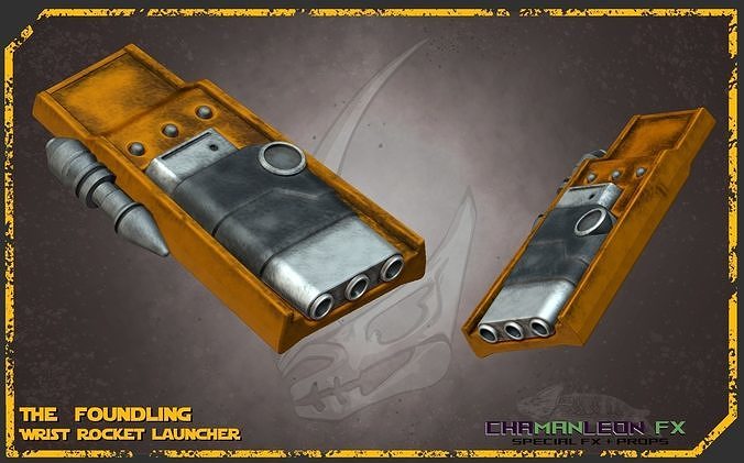 The Foundling Wrist Rockets Mandalorian Cosplay 3D model 3D printable ...