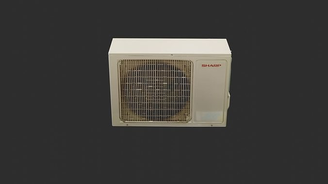 3D model 3D Outdoor unit air conditioner prop VR / AR / low-poly | CGTrader