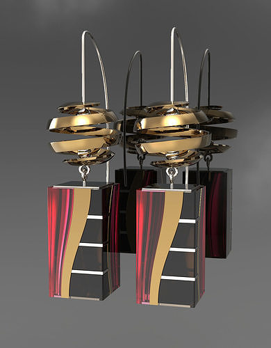 Earrings box free 3D model | CGTrader